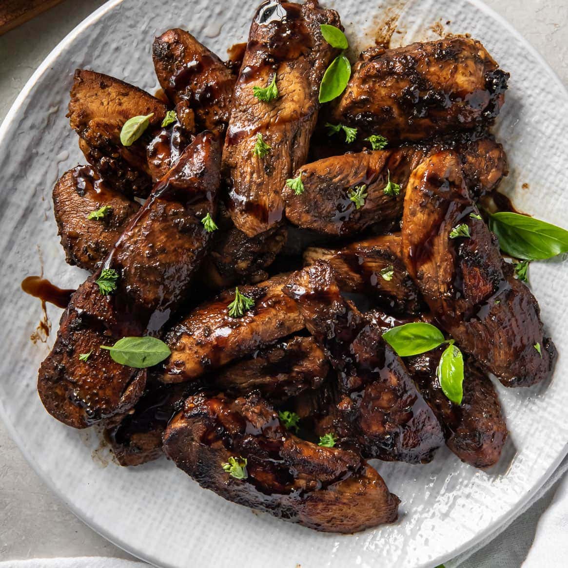 Simple Balsamic Chicken Tenders | YellowBlissRoad.com