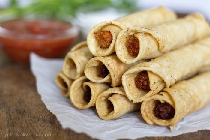 How to Make Homemade Taquitos - Yellow Bliss Road