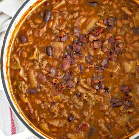 Easy Baked Cowboy Beans | YellowBlissRoad.com