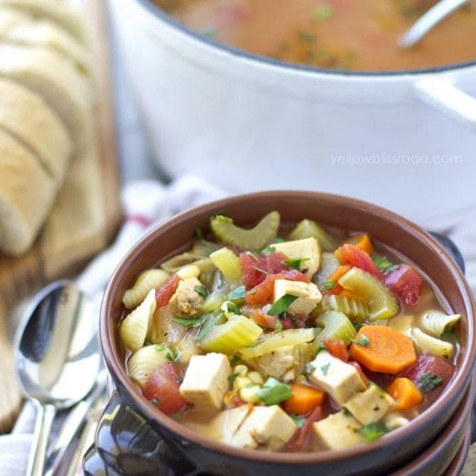 Hearty Chicken Soup | YellowBlissRoad.com