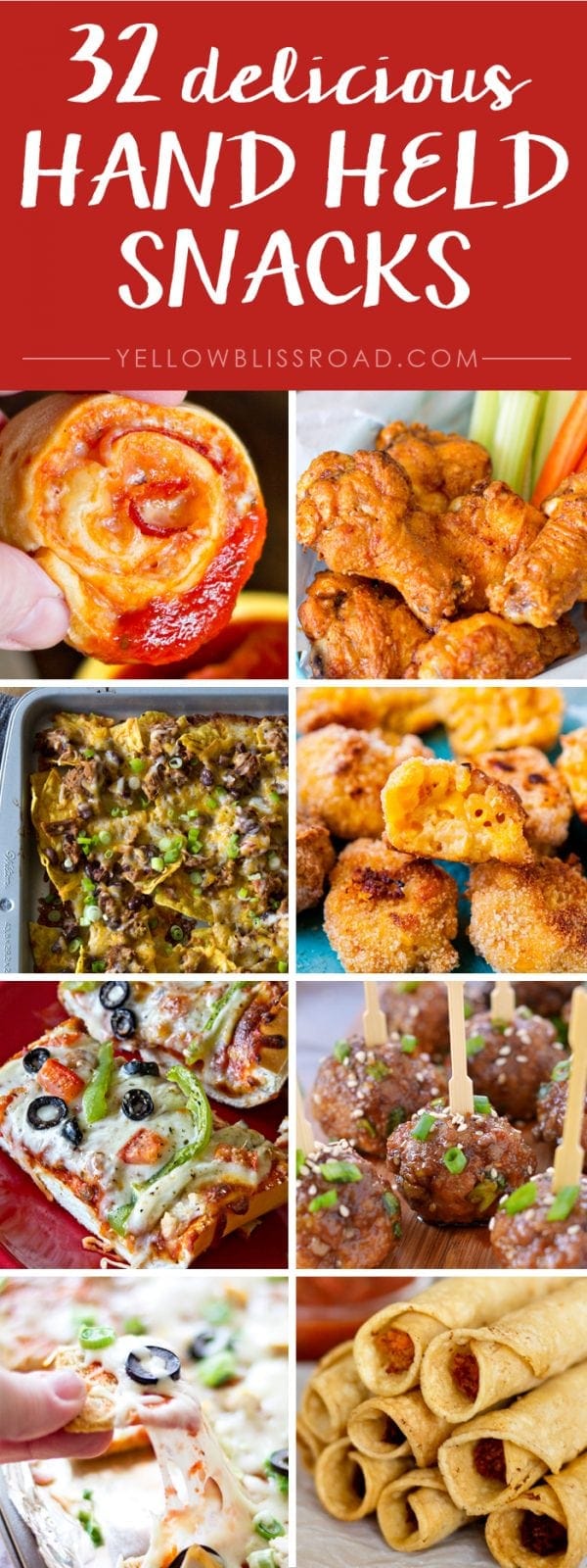 50 BEST Appetizers - Dips and Hand Held Snacks - Yellow Bliss Road