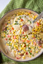Sweet Corn Chowder Recipe | YellowBlissRoad.com