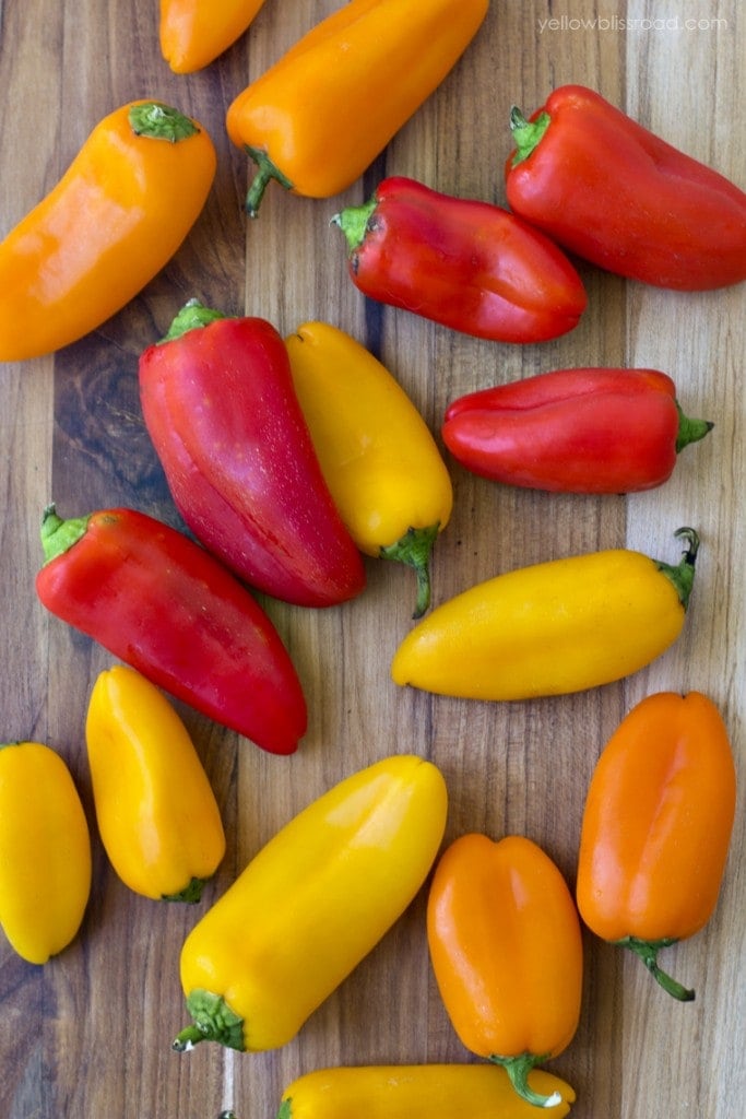 Stuffed Mini Peppers with Ground Beef | YellowBlissRoad.com