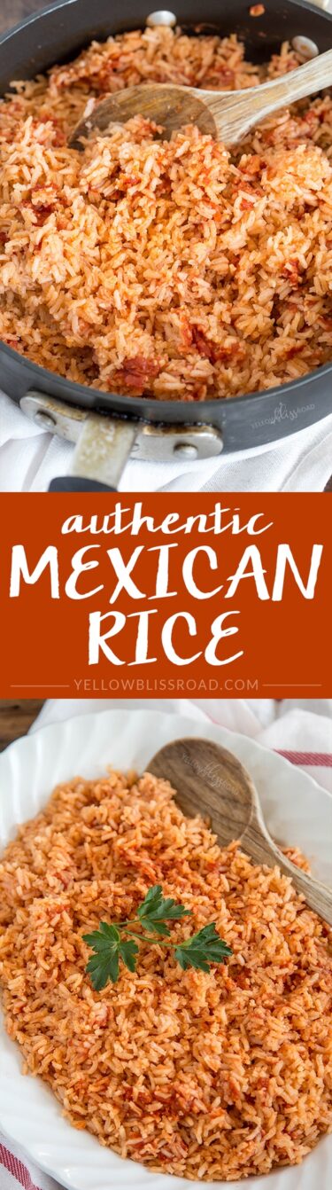 Authentic Mexican Rice Recipe | YellowBlissRoad.com
