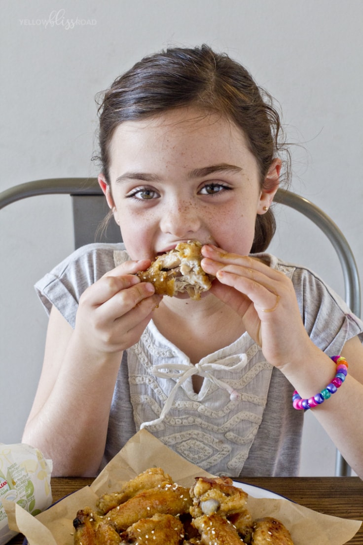 Crispy Baked Chicken Wings with Honey Glaze - Yellow Bliss Road