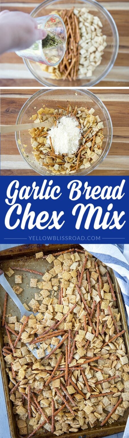 Garlic Bread Chex Mix - Yellow Bliss Road