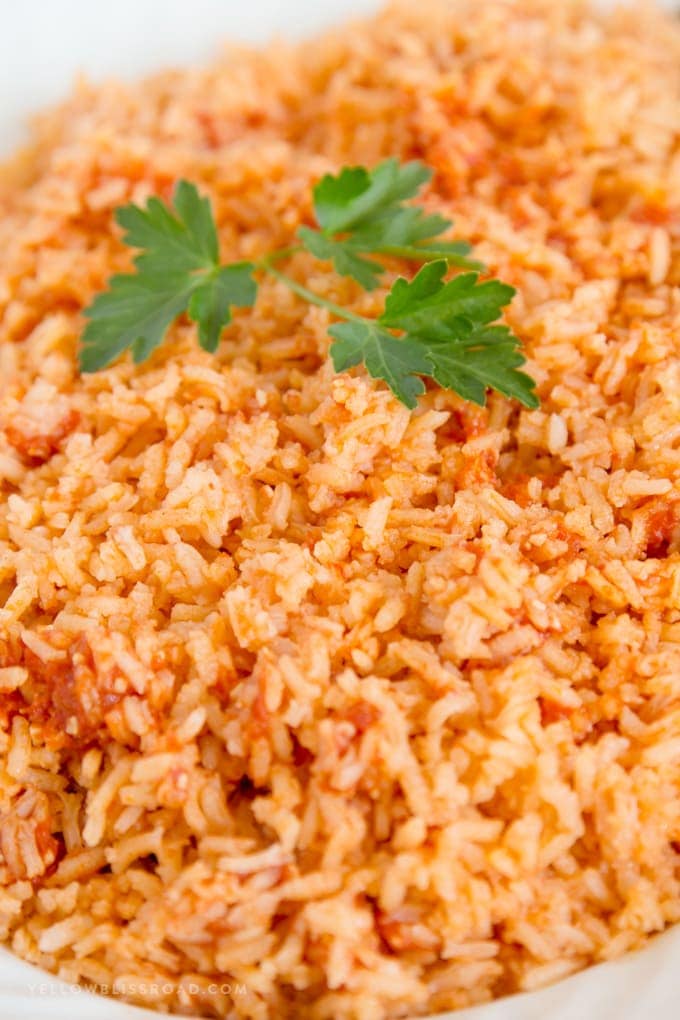 Authentic Mexican Rice - Yellow Bliss Road