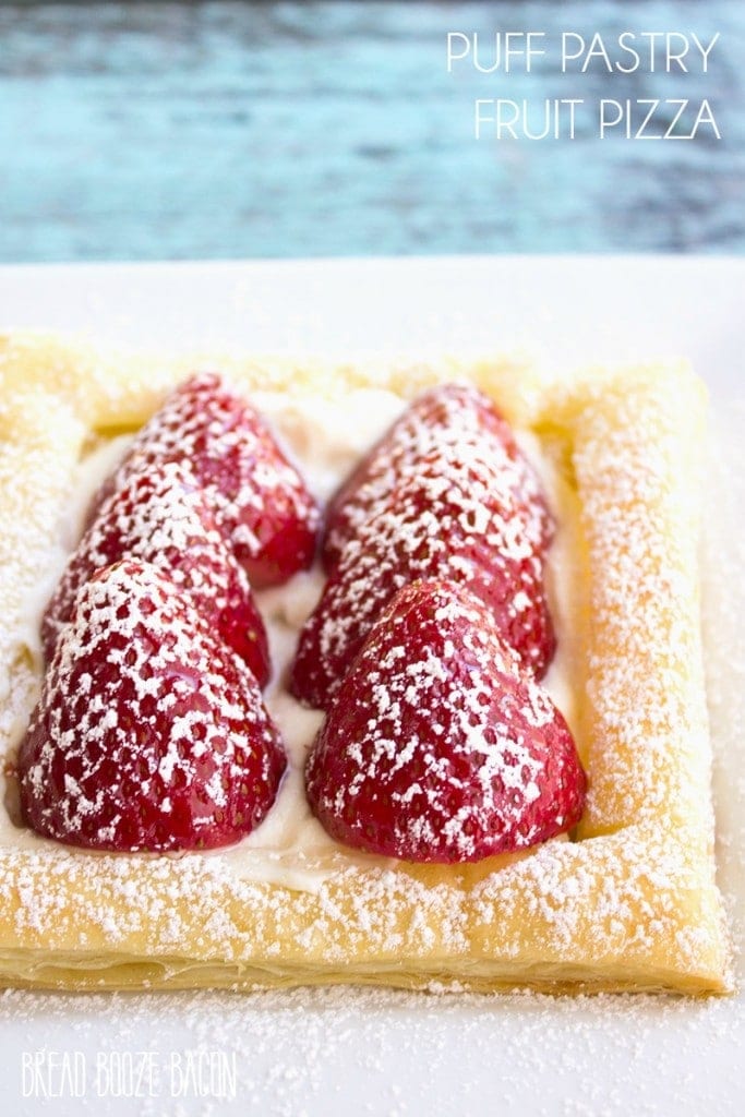 Puff Pastry Cheesecake Fruit Pizza - Yellow Bliss Road