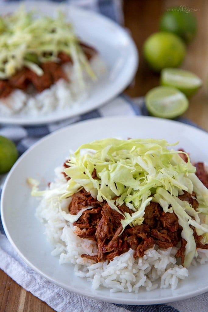 Slow Cooker Red Chile Beef - Yellow Bliss Road