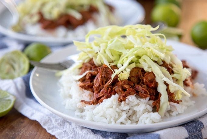 Slow Cooker Red Chile Beef - Yellow Bliss Road