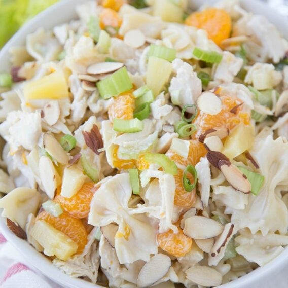 Tropical Chicken Pasta Salad - Yellow Bliss Road