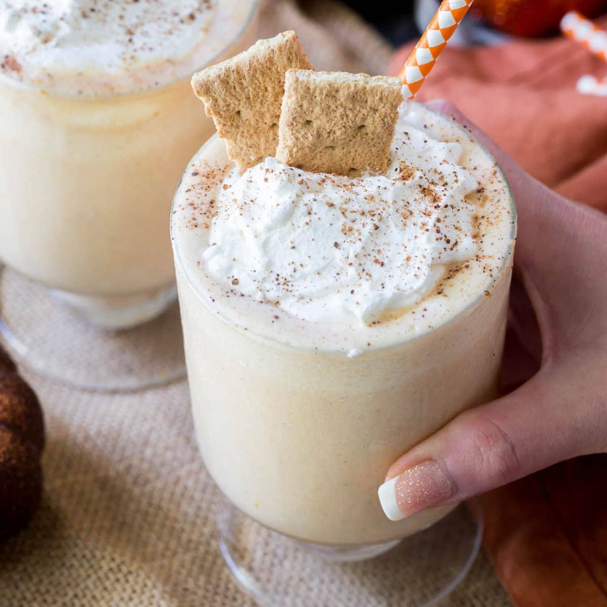Creamy Pumpkin Pie Milkshake | YellowBlissRoad.com