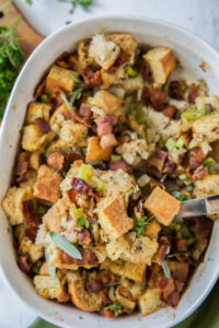 Onion and Bacon Stuffing | YellowBlissRoad.com