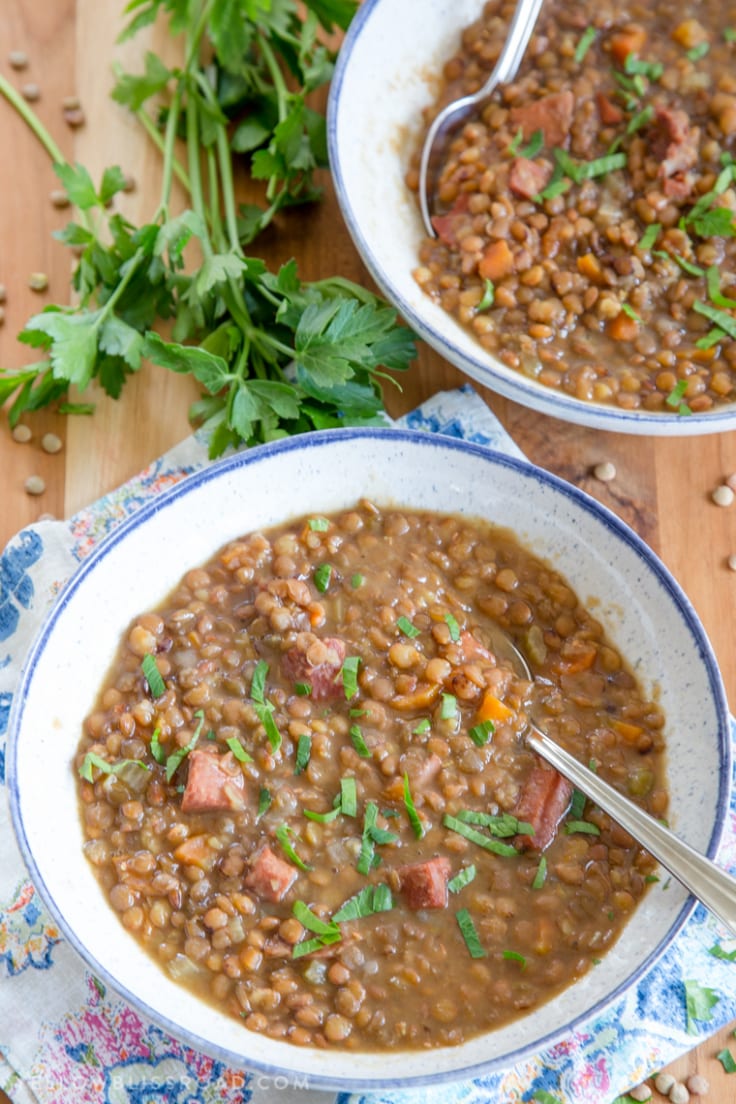 Pressure Cooker Lentil Soup - Yellow Bliss Road