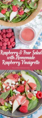Raspberry & Pear Salad with Homemade Raspberry Vinaigrette ...