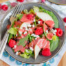 Pear Salad with Raspberry Vinaigrette | YellowBlissRoad.com