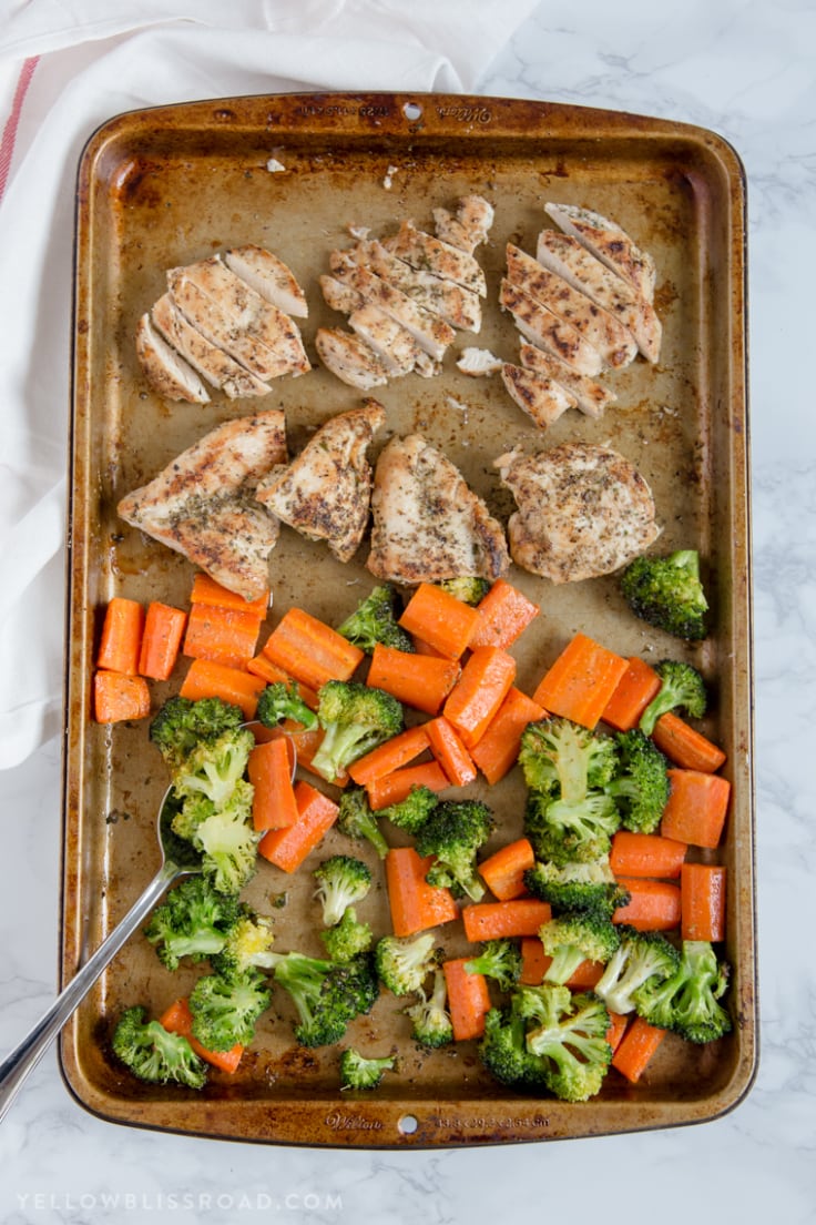 Sheet Pan Italian Chicken and Vegetables - Yellow Bliss Road
