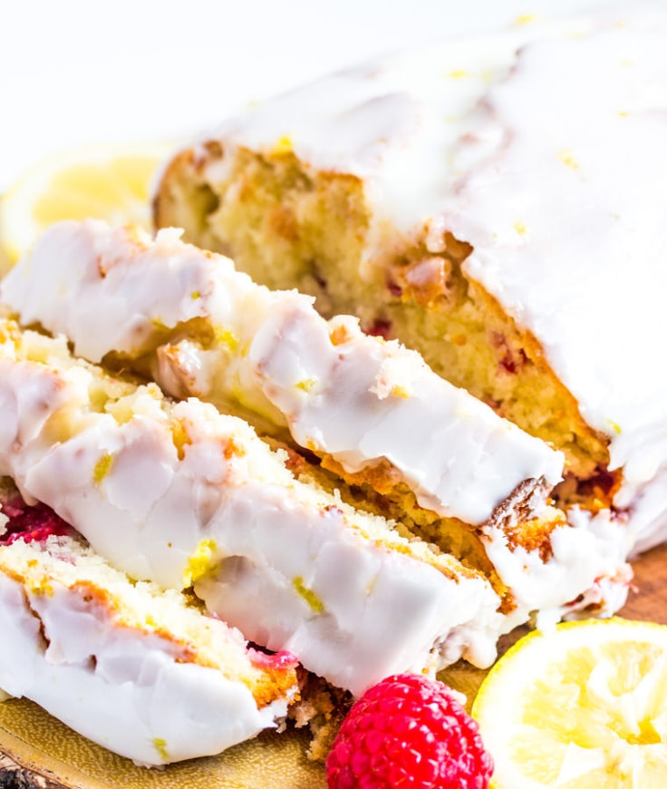 Lemon Raspberry Bread | YellowBlissRoad.com