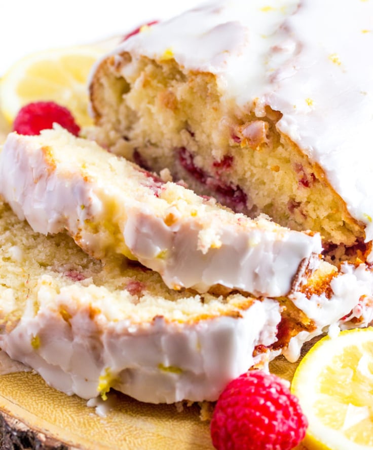 Lemon Raspberry Bread | YellowBlissRoad.com