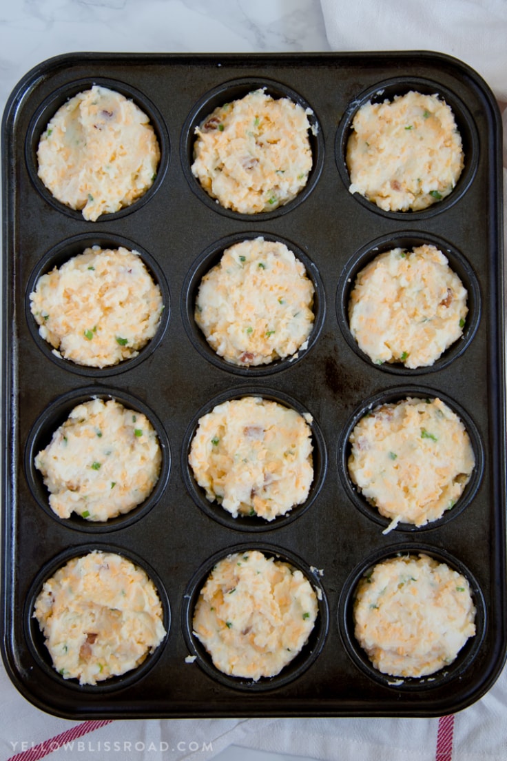 Loaded Mashed Potato Puffs - Yellow Bliss Road