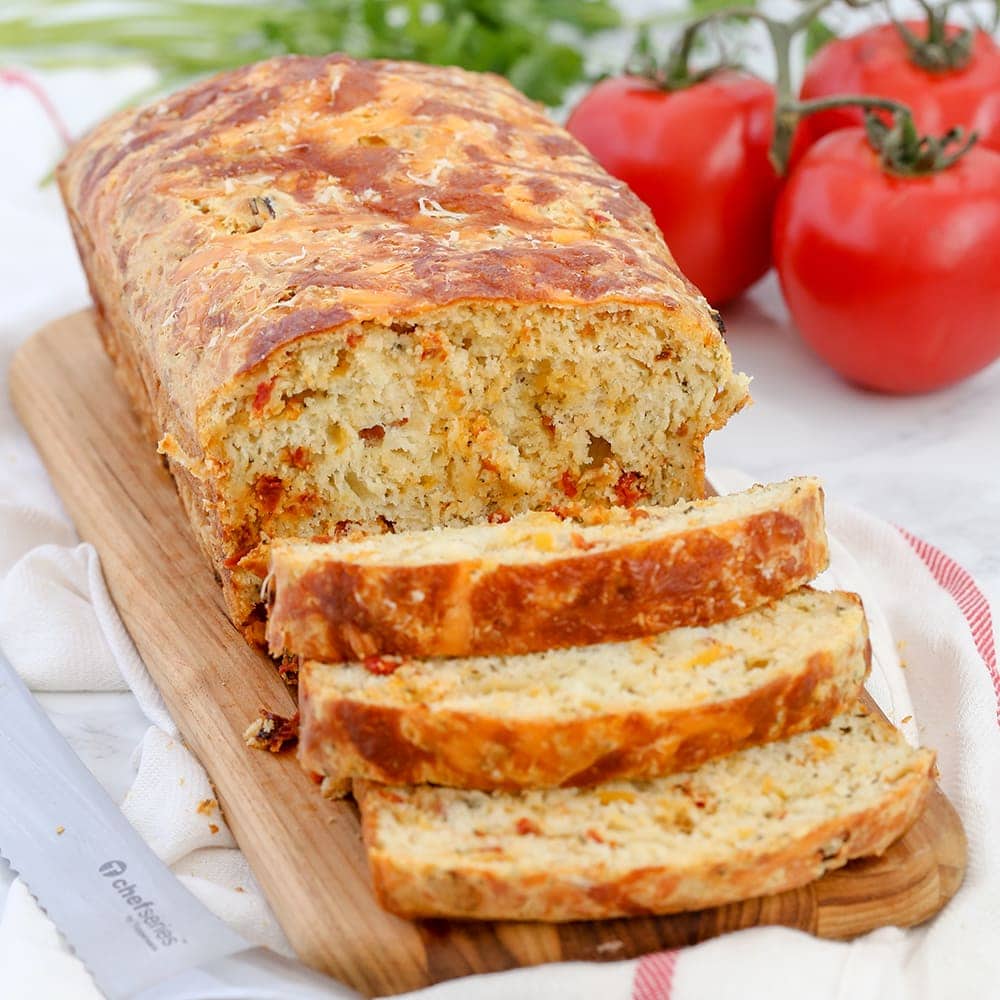 Cheesy Pizza Quick Bread - Yellow Bliss Road