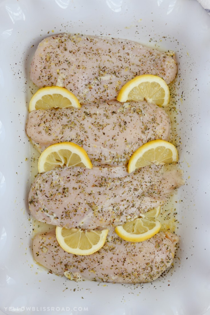 Baked Lemon Chicken with Herbs | So tender and juicy!