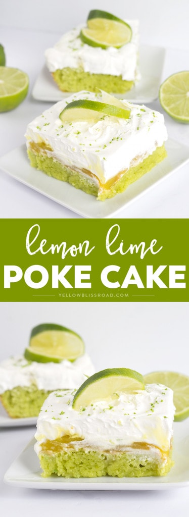 Lemon Lime Poke Cake | Simple Margarita Cake Dessert