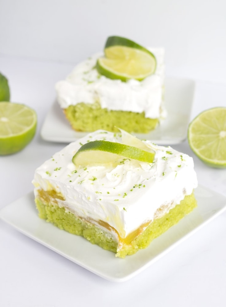 Lemon Lime Poke Cake | Simple Margarita Cake Dessert