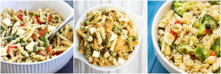 Easy Vegetable Pasta Salad with Italian Dressing | YellowBlissRoad.com