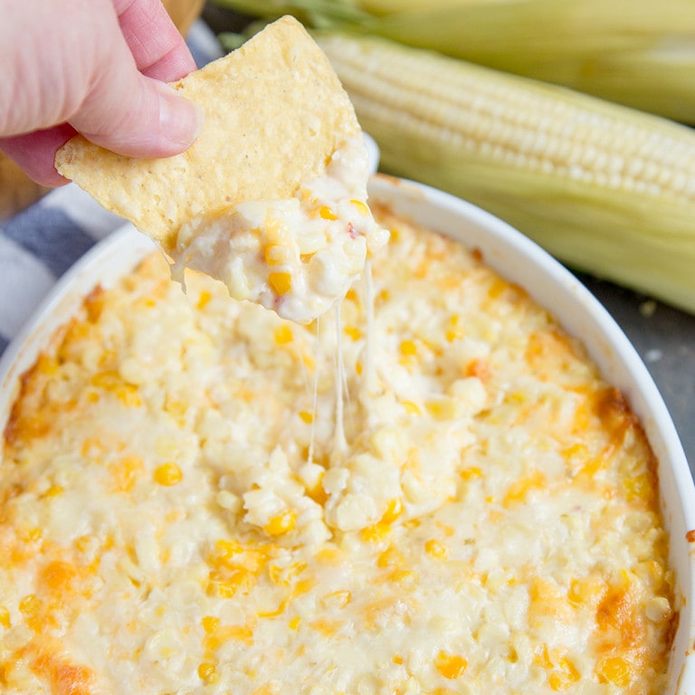 Quick & Easy Hot Corn Dip Recipe | YellowBlissRoad.com