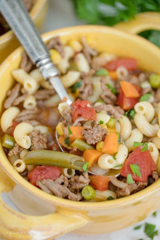 Easy Beef & Macaroni Soup (Goulash Soup) | Classic Comfort Food