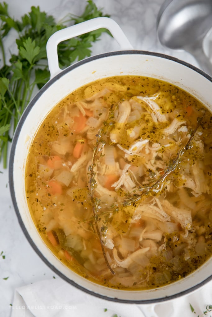 Homemade Chicken Soup Recipe | YellowBlissRoad.com