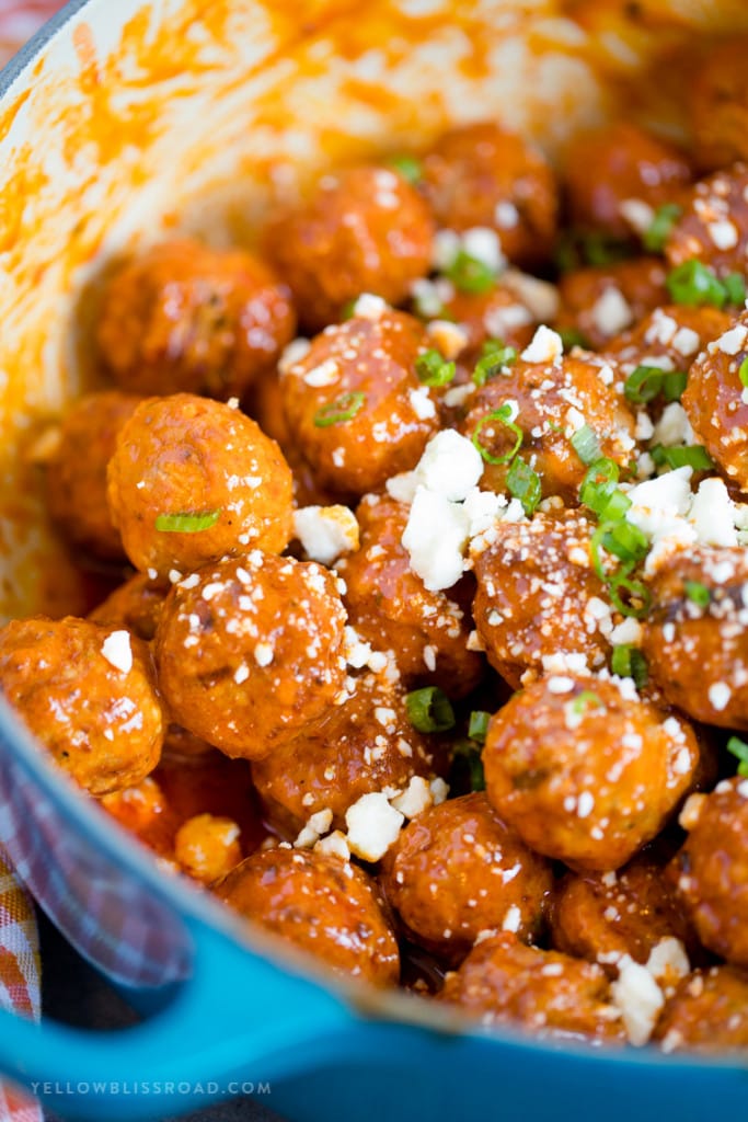 Buffalo Ranch Meatballs | Easy Party Appetizer | Game Day Food