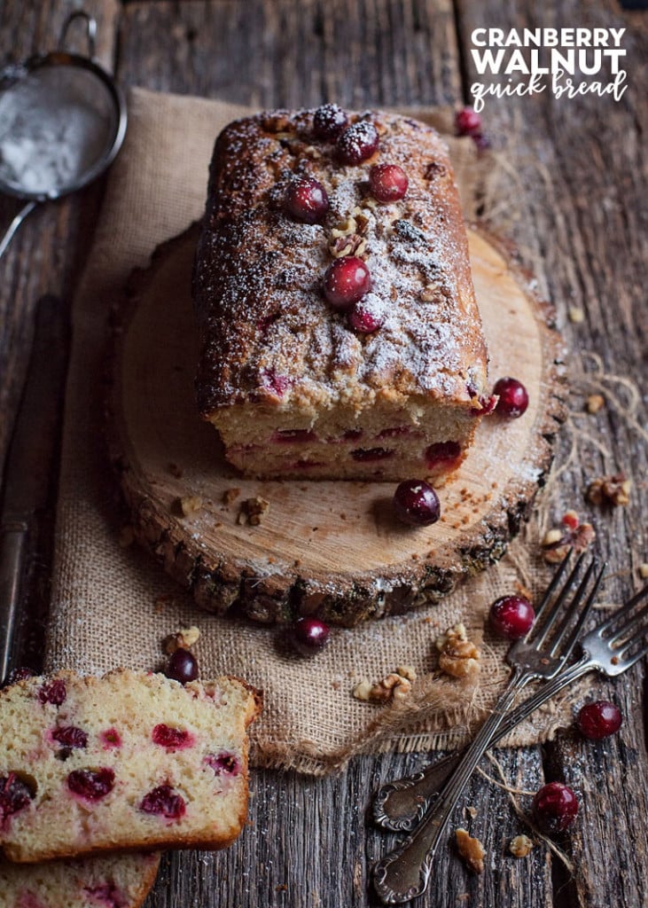 Cranberry Walnut Quick Bread - Yellow Bliss Road