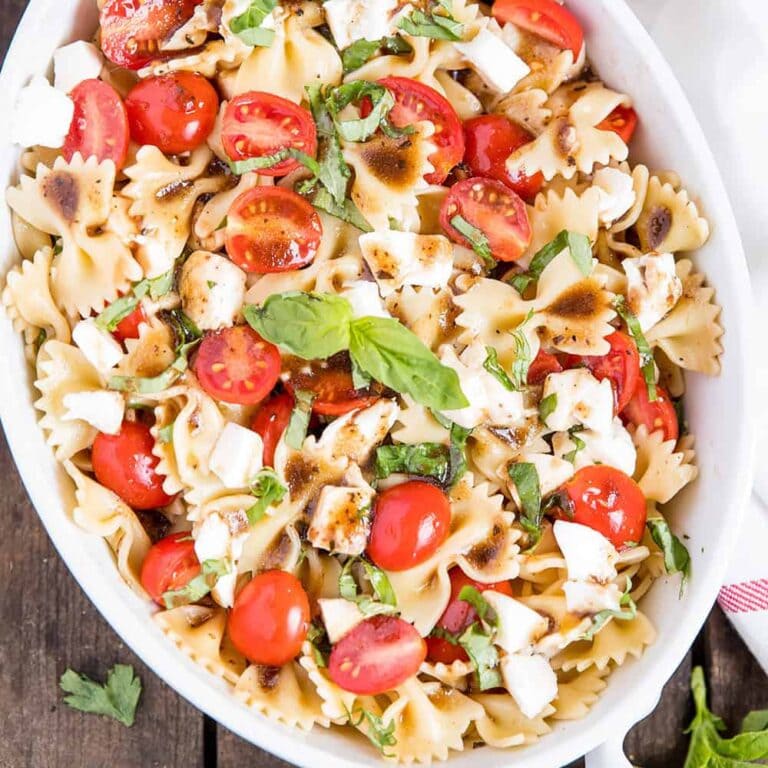 Easy Caprese Pasta Salad - Yellow Bliss Road