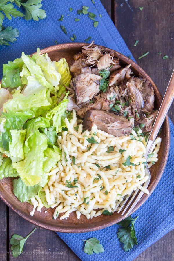 Authentic Homemade German Spaetzle | Yellow Bliss Road