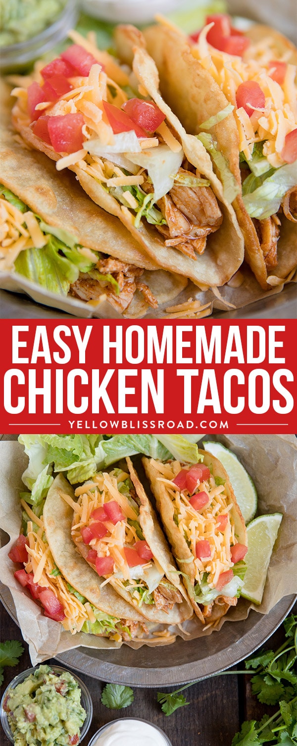 The Best Easy Chicken Tacos | YellowBlissRoad.com