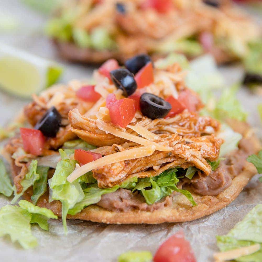 Homemade Tostadas with Baked Tostada Shells