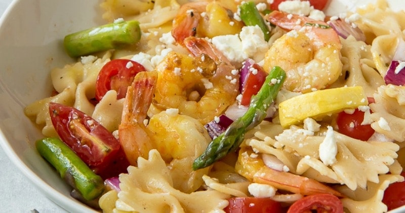 Grilled Shrimp Pasta Salad - Yellow Bliss Road