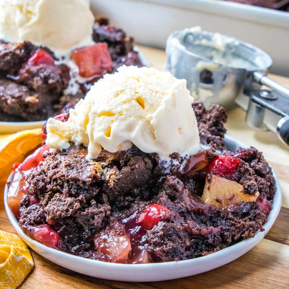 Chocolate Cherry Dump Cake Recipe | YellowBlissRoad.com
