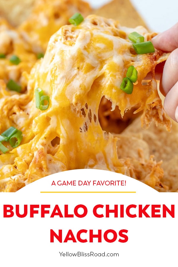 Easy Buffalo Chicken Nachos Recipes | YellowBlissRoad.com