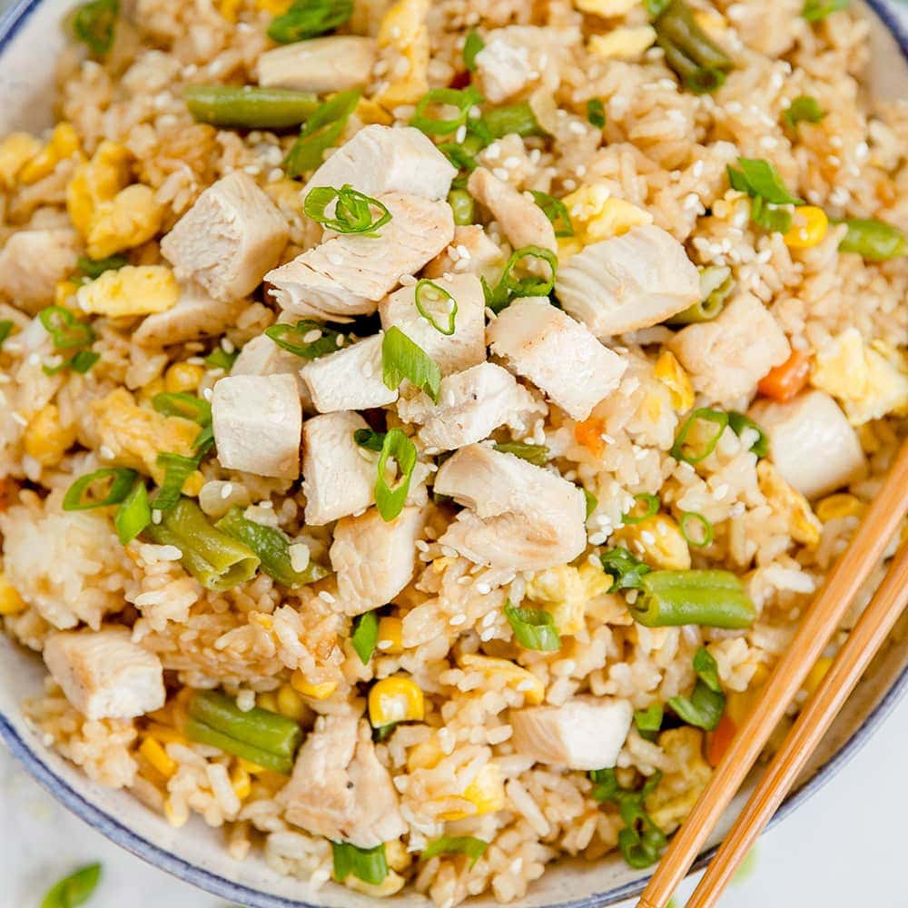 Easiest Chicken Fried Rice Recipe | Yellow Bliss Road