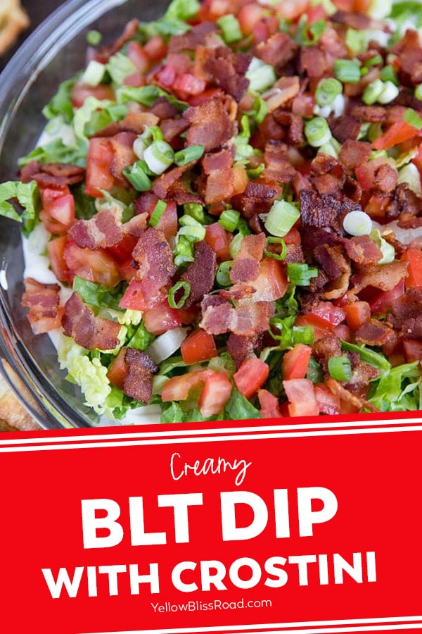 BLT Dip Recipe | Game Day Party Food | Cold Dip Appetizer