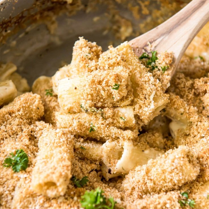 Creamy Four Cheese Rigatoni | YellowBlissRoad.com