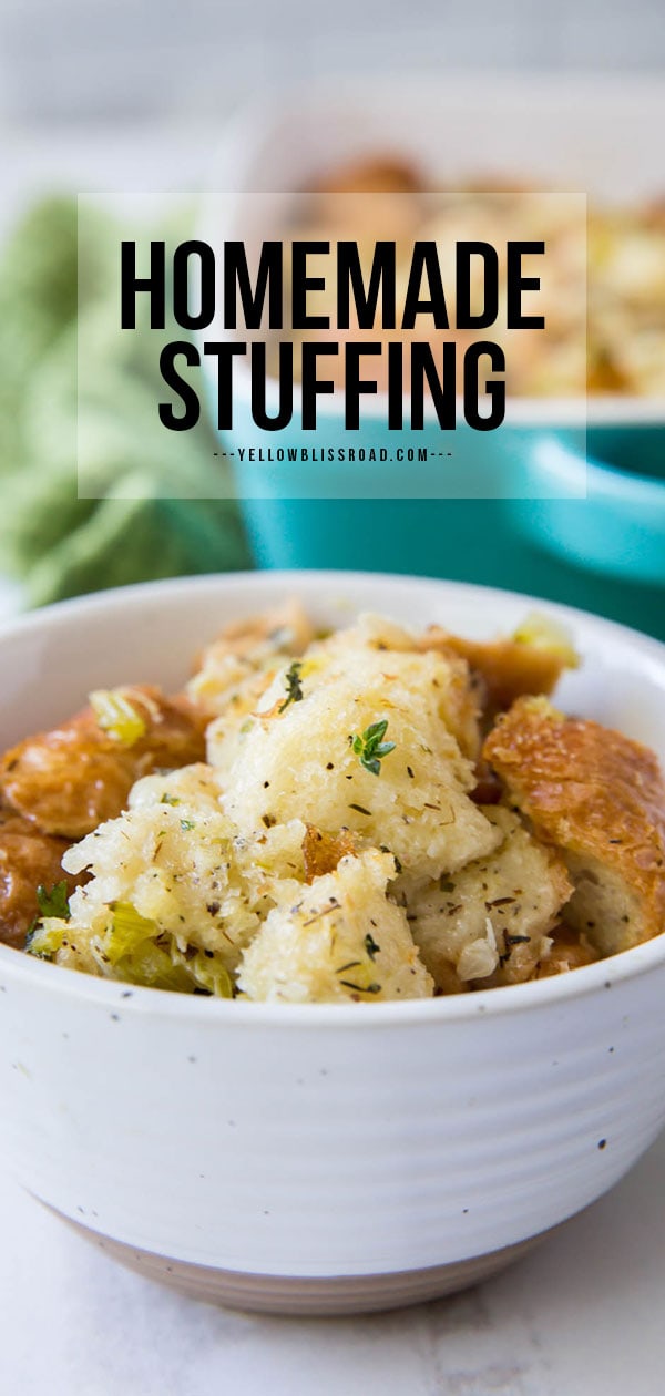 Easy Homemade Stuffing from Scratch | YellowBlissRoad.com