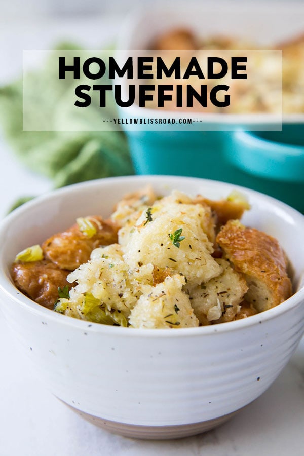 Easy Homemade Stuffing from Scratch | YellowBlissRoad.com