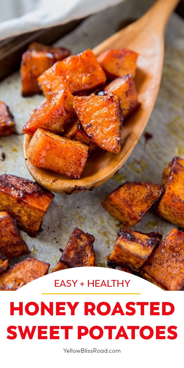 Honey Roasted Sweet Potatoes | YellowBlissRoad.com