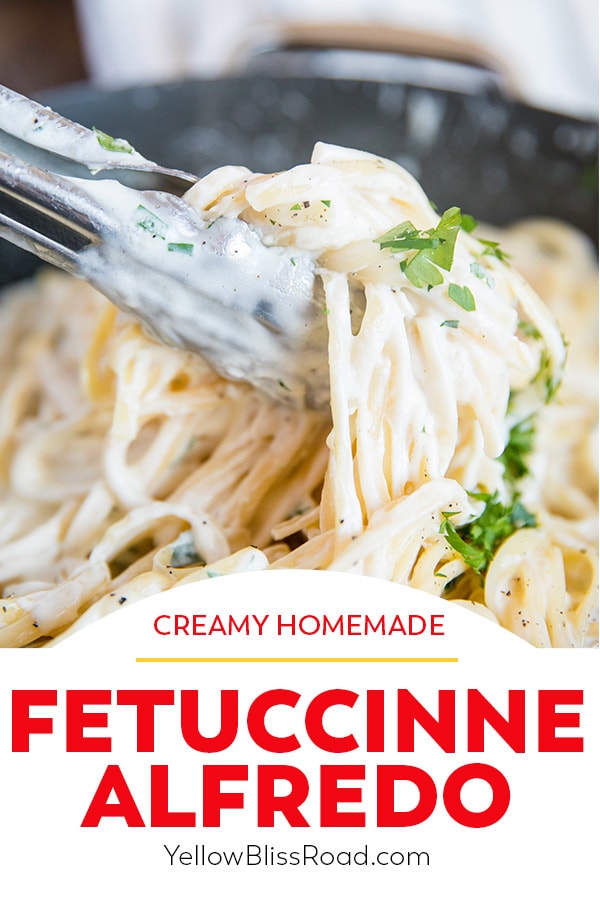 Easiest Creamiest Alfredo Sauce from Scratch | YellowBlissRoad.com