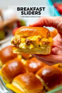 Easy Breakfast Sliders Recipe | YellowBlissRoad.com