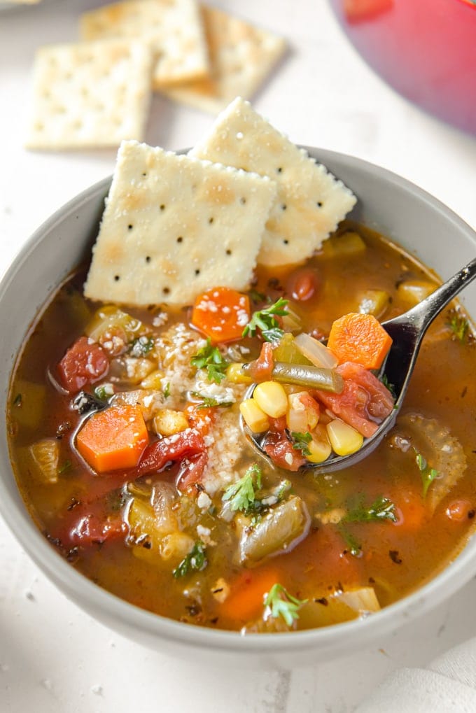 Simple Vegetable Soup Recipe | YellowBlissRoad.com